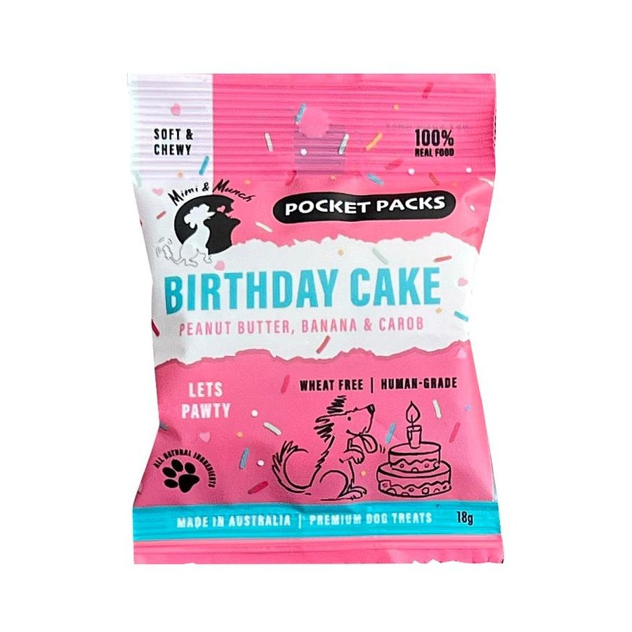 DOG TREATS | Mimi & Munch: Birthday Cake - Pocket Pack – Big & Little ...