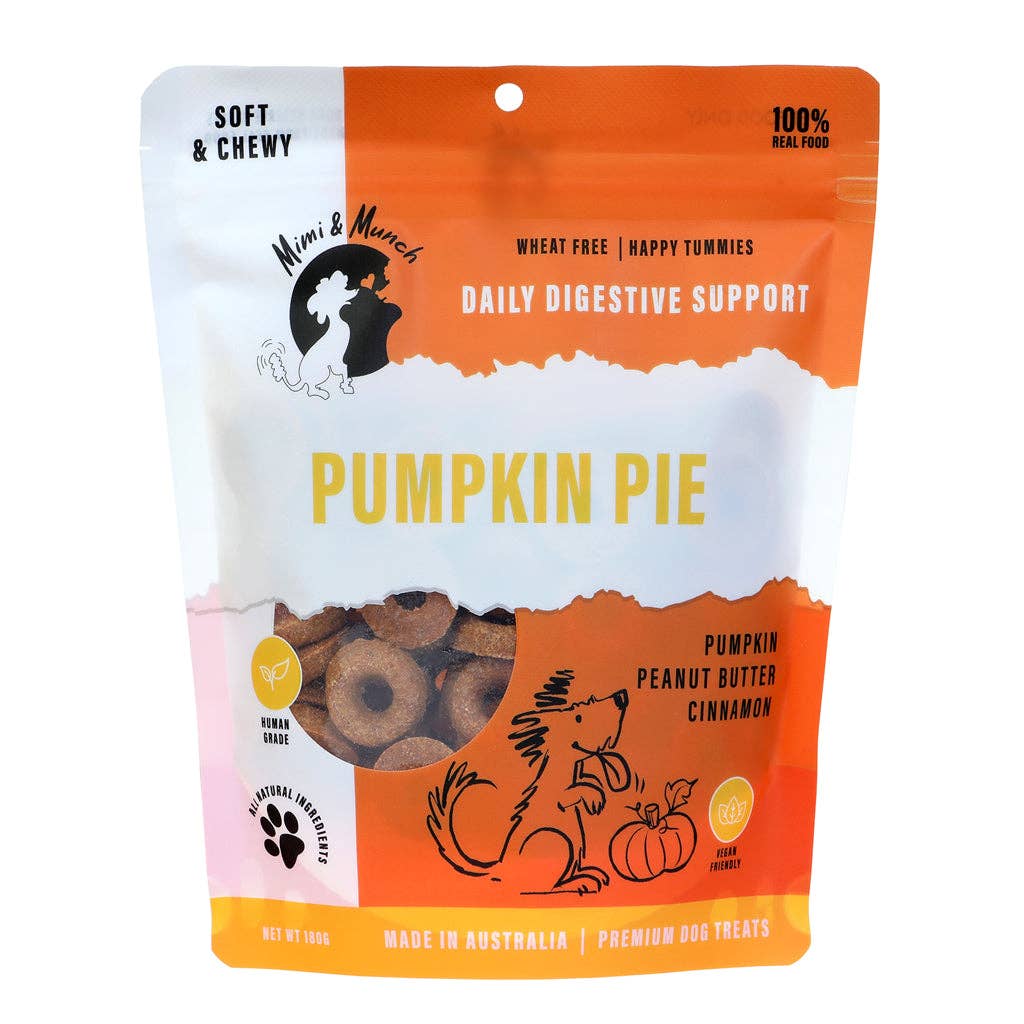 DOG TREATS | Mimi & Munch - Pumpkin Pie Soft & Chewy Natural Dog Treat ...