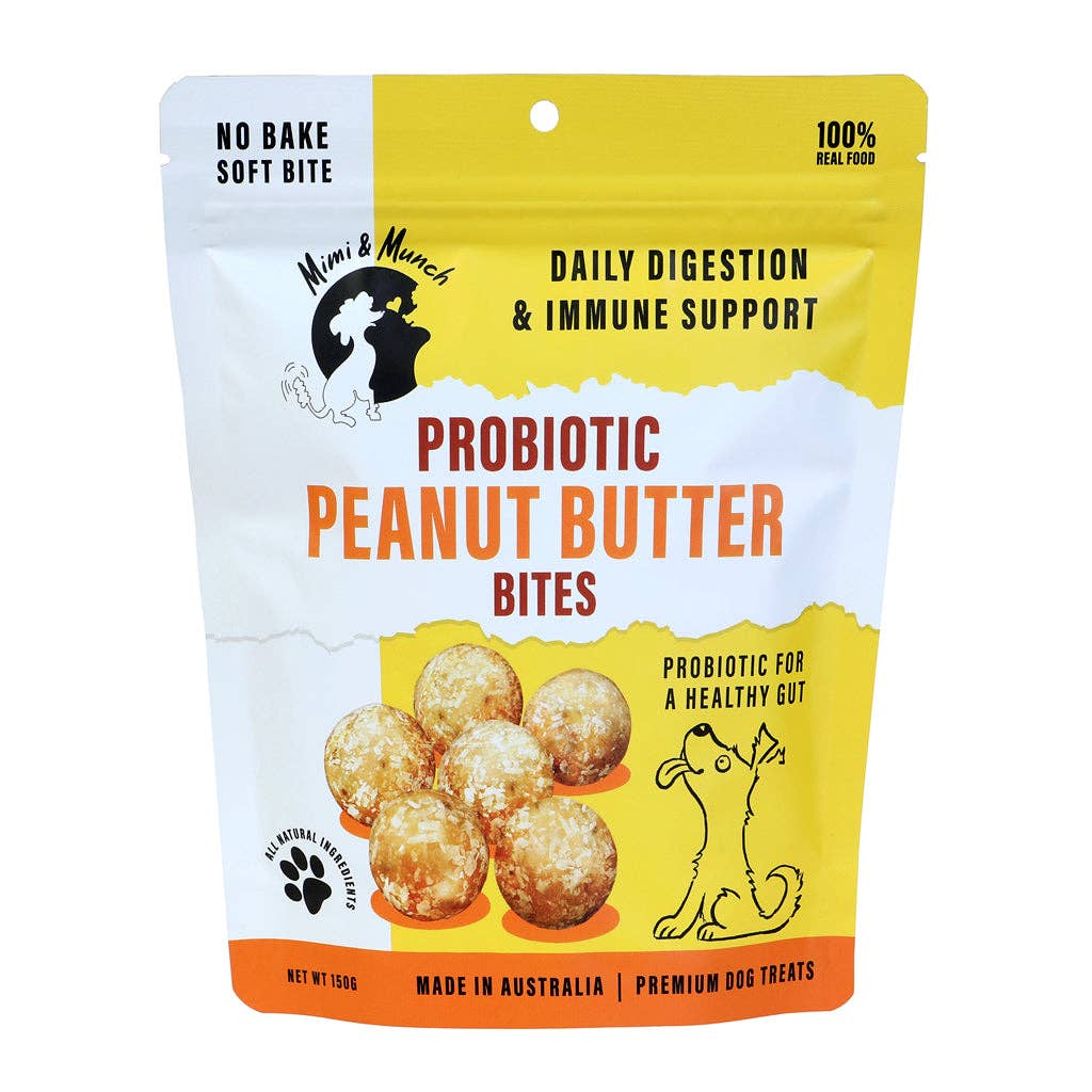 DOG TREATS | Mimi & Munch - Probiotic Peanut Butter Bites – Big ...
